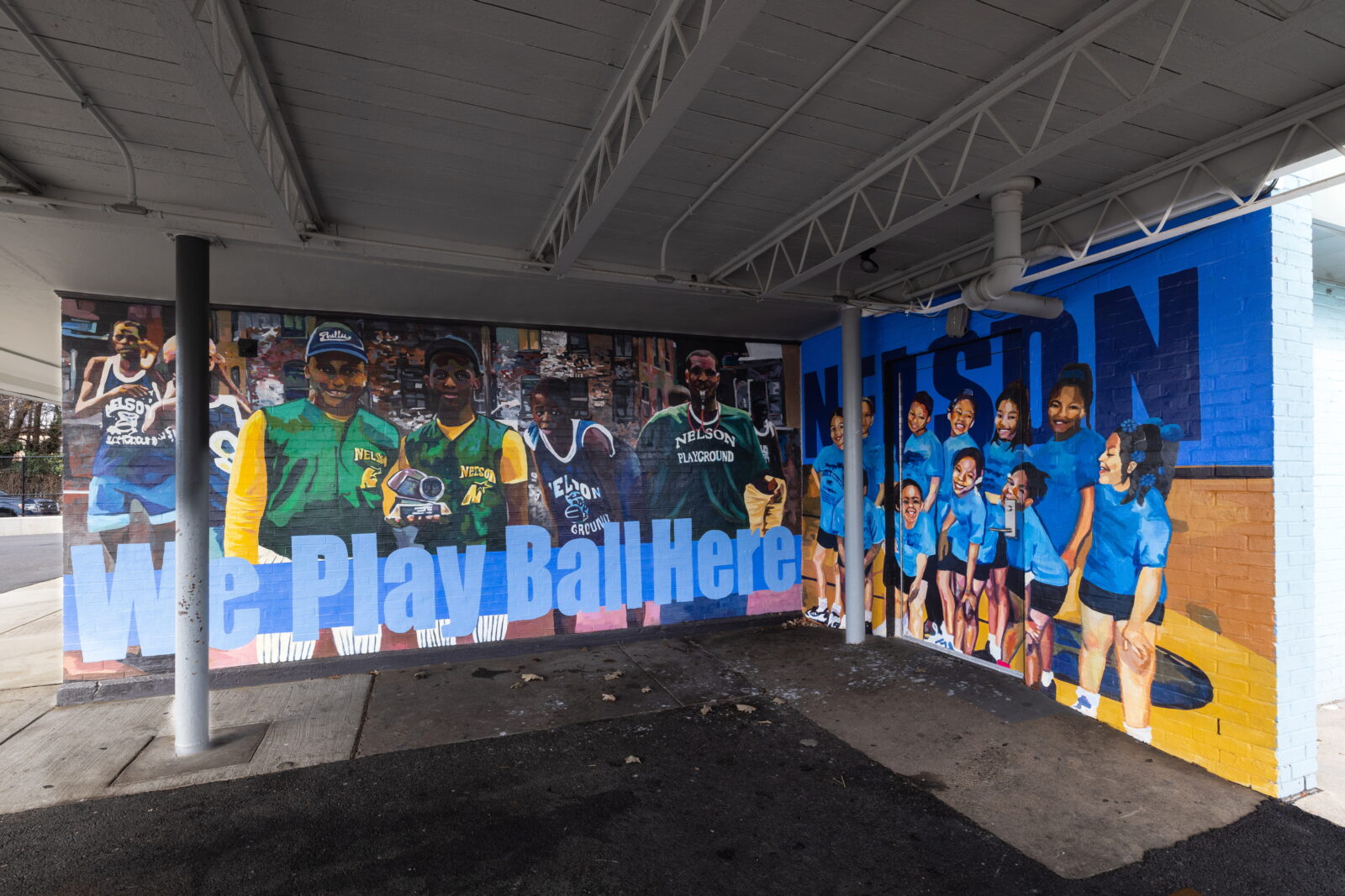 Nelson Playground Rebuild (We Play Ball Here) - Mural Arts