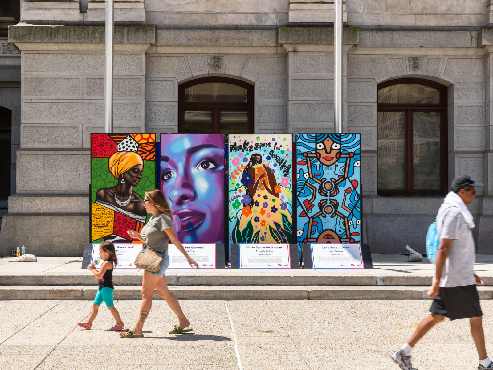 Pride and Revelation / Amanda Gorman / Make Space for Growth / Let's Grab A Drink - Mural Arts